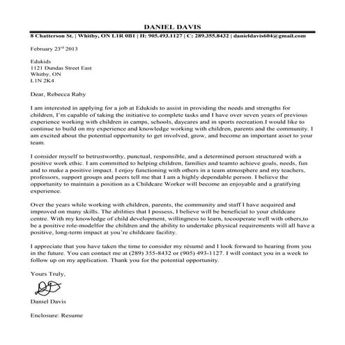 Advo cover letter 2013 | PDF