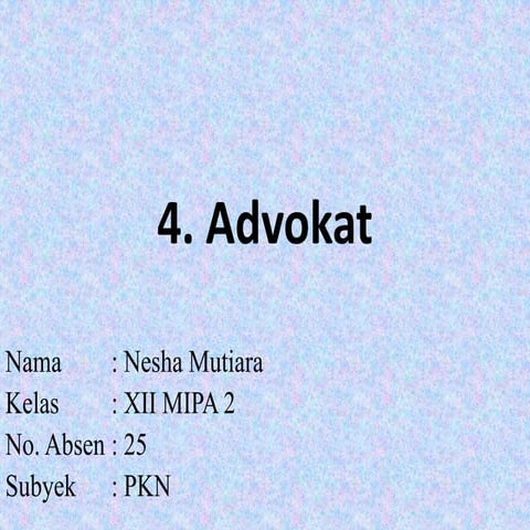 ADVOKAT | PPTX