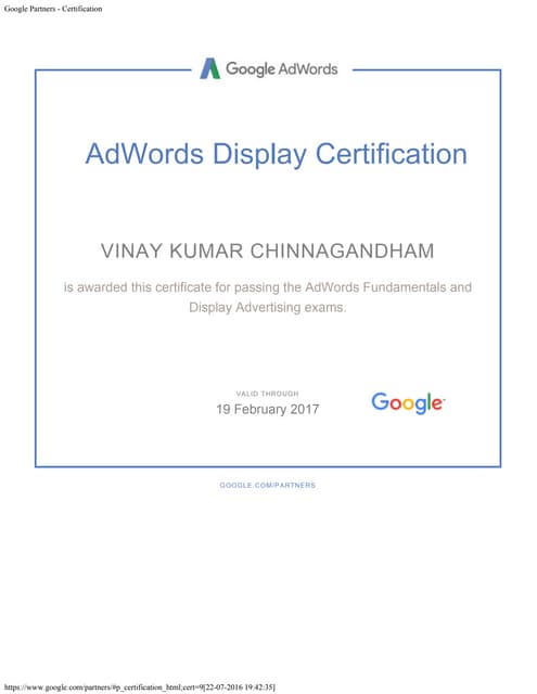 Bing ads certification | PPT