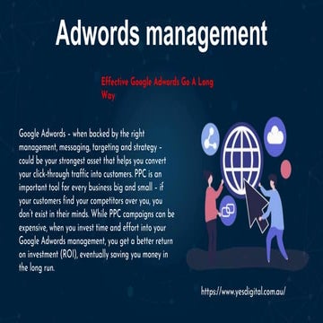 Adwords management | PPTX