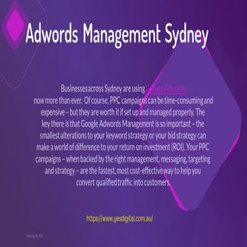 Adwords management | PPT