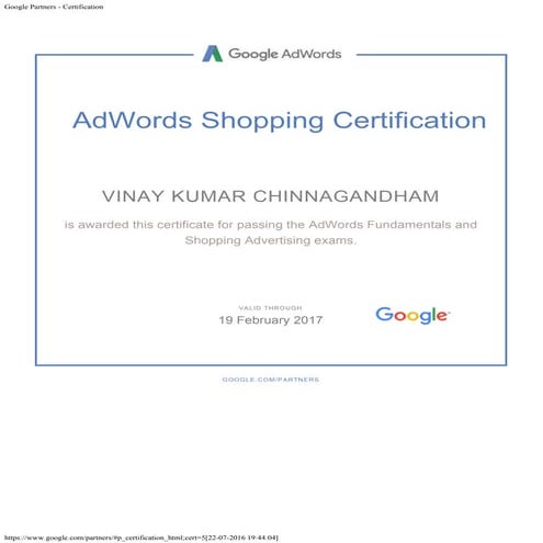 Bing ads certification | PDF