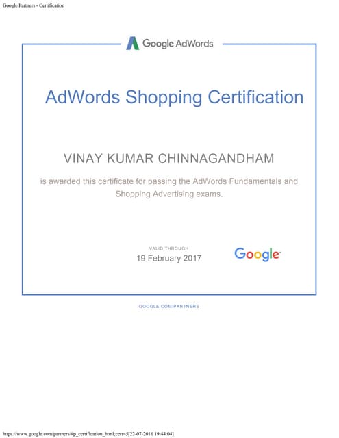 Bing ads certification | PPT