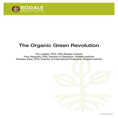 The Organic Green Revolution | PDF