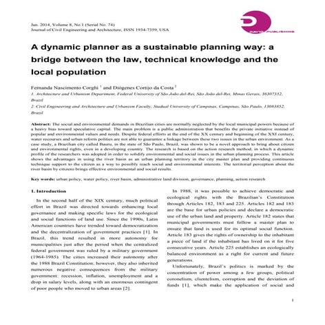 A dynamic planner as a sustainable planning way _ jcea | PDF