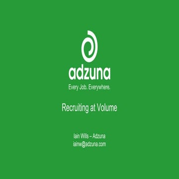 #FIRMday Manchester 19th September 2018 - Adzuna | PPT