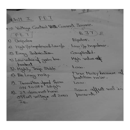 Analog Electronics Handwritten Notes Unit1 and 2 | PDF