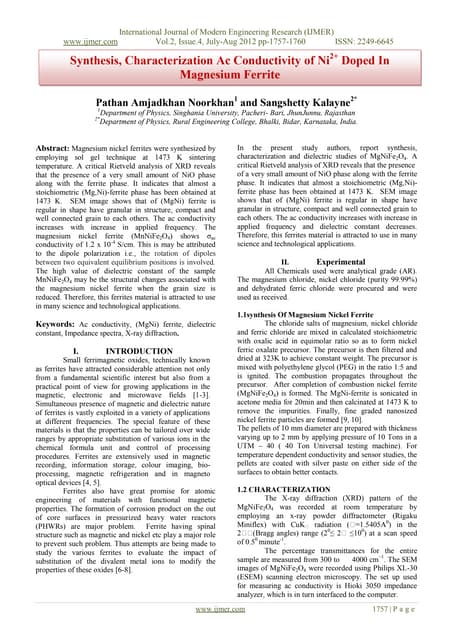 ferrites and its application | PPTX