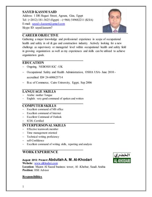 sohail cv (HSE) | PDF