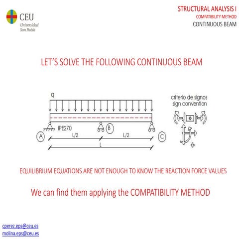 Lecture 2 METHOD OF CONSISTENT DEFORMATION Beams.ppt