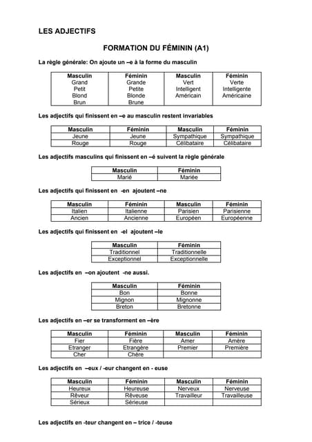 French 1 notebook 1st 9 weeks 2010 2011 | DOC
