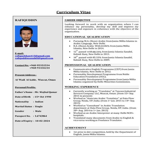 Rafiq...cv