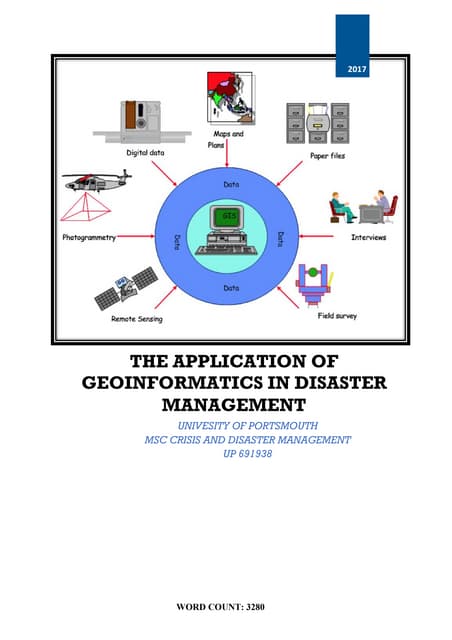 Disaster management using Remote sensing and GIS | PPT