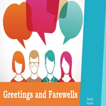 Greetings and farewell | PPTX