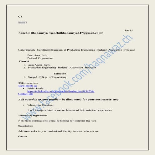 Harshit resume | DOCX