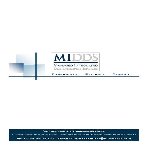 MIDDS - Brochure | PDF
