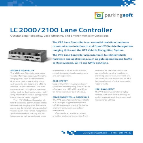 Lane Controller LC2000:2100 | PDF | Computer Networking | Computing