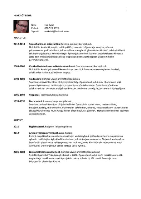 ANSIOLUETTELOxx | PDF