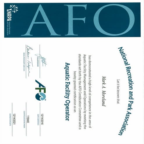 AFO Certificate | PDF