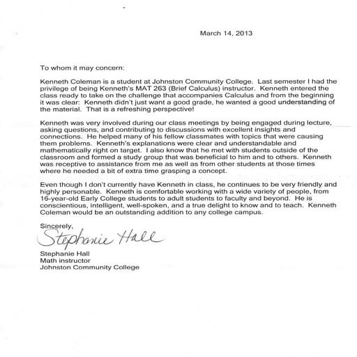 refrence letter | PDF