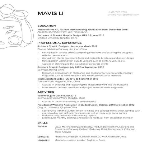 Zhonghui (Mavis) Li-Resume | PDF
