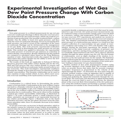 Peer Reviewed CETI 14-045: Experimental Investigation of Wet Gas Dew ...