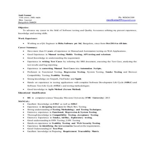 Amit Kumar 1yrs Manualautomationapi Testing Pdf