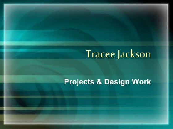 Tracee Jackson presentations