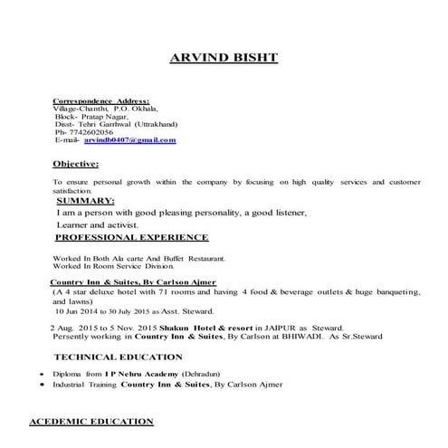 Resume (Raj) | DOCX