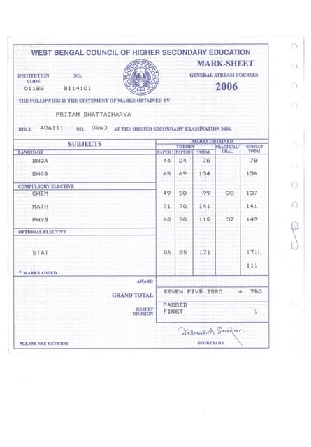 BE Degree Certificate | PDF