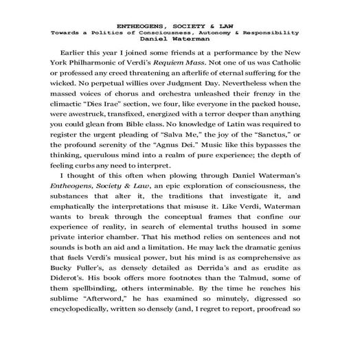 ENTHEOGENS II | DOCX