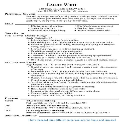 Lauren resume 2 | PDF