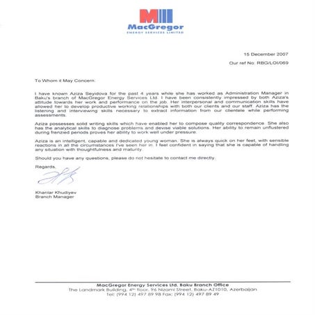 Macgregor_ref letter | PDF