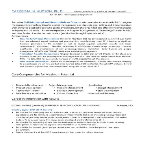 Michael J. Annis Resume - February 2017 | PDF
