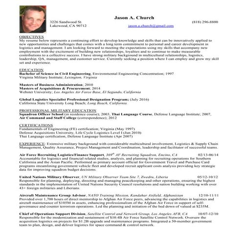 Resume - Jason Church | PDF