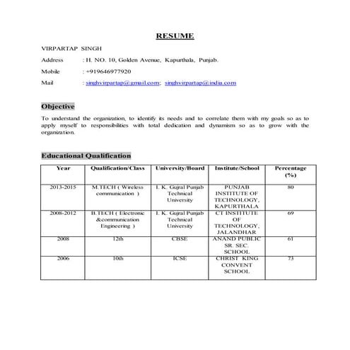 Resume - Shantanu Bhate | PDF