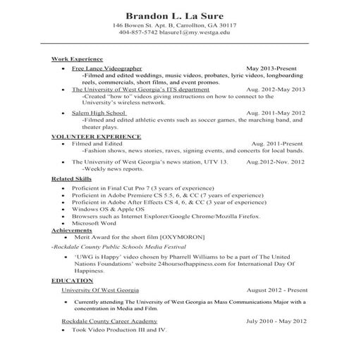 Michael Dewayne Shaw Resume.docx gsu | DOCX