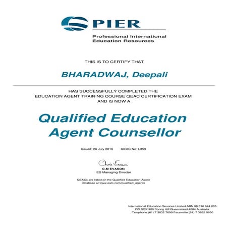PierCertificate_deepali | PDF