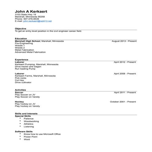 Resume | RTF