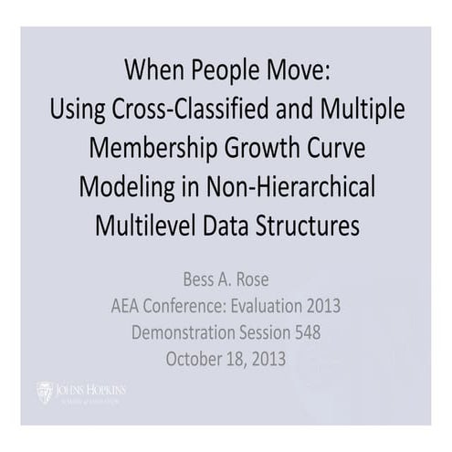 AEA 2013 Presentation: When People Move | PDF | Education
