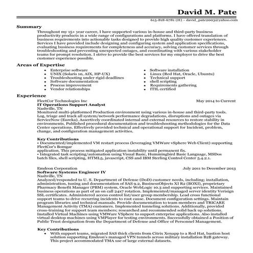 David Pate _resume_draft_final_1 | PDF