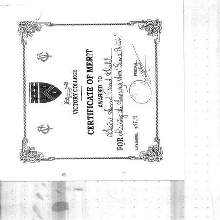 School Merit certificate | PDF