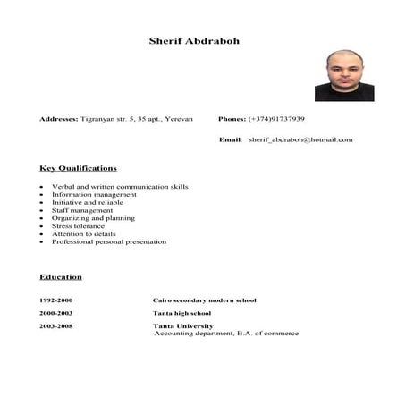 Sherif CV | DOC