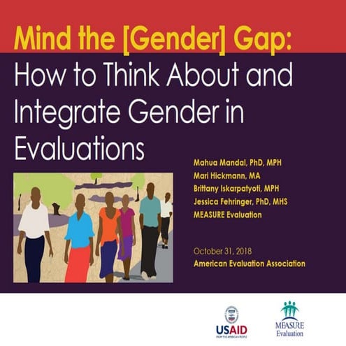 Mind the [Gender] Gap: How to Think About and Integrate Gender in ...