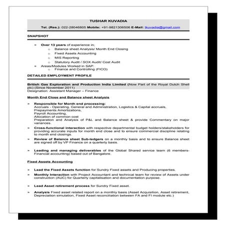 CV-Tushar Kuvadia | DOC