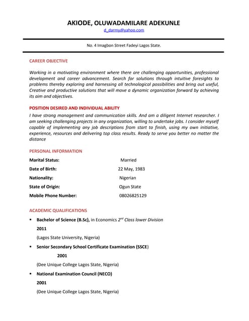 Damilare Adekunle presentations