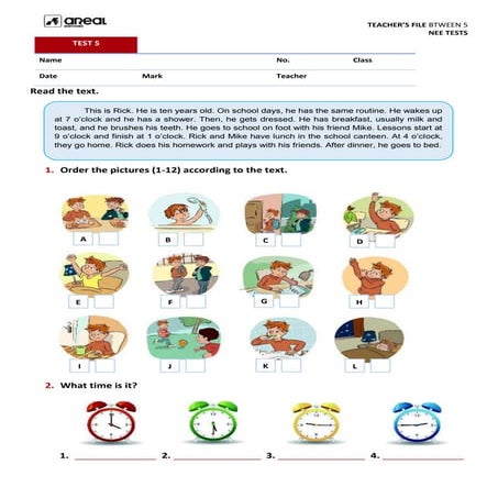 test5 - daily routine.docx | Food & Drink