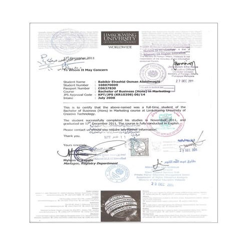 Degree Certificate | PDF