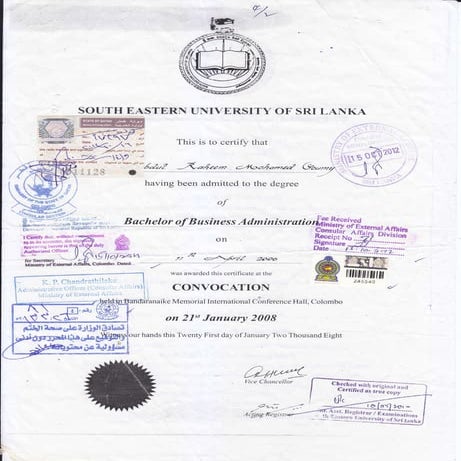 BBA cerificate | PDF