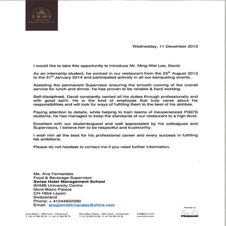 Ming-Wei Lee Recommendation Letter 2 | PDF